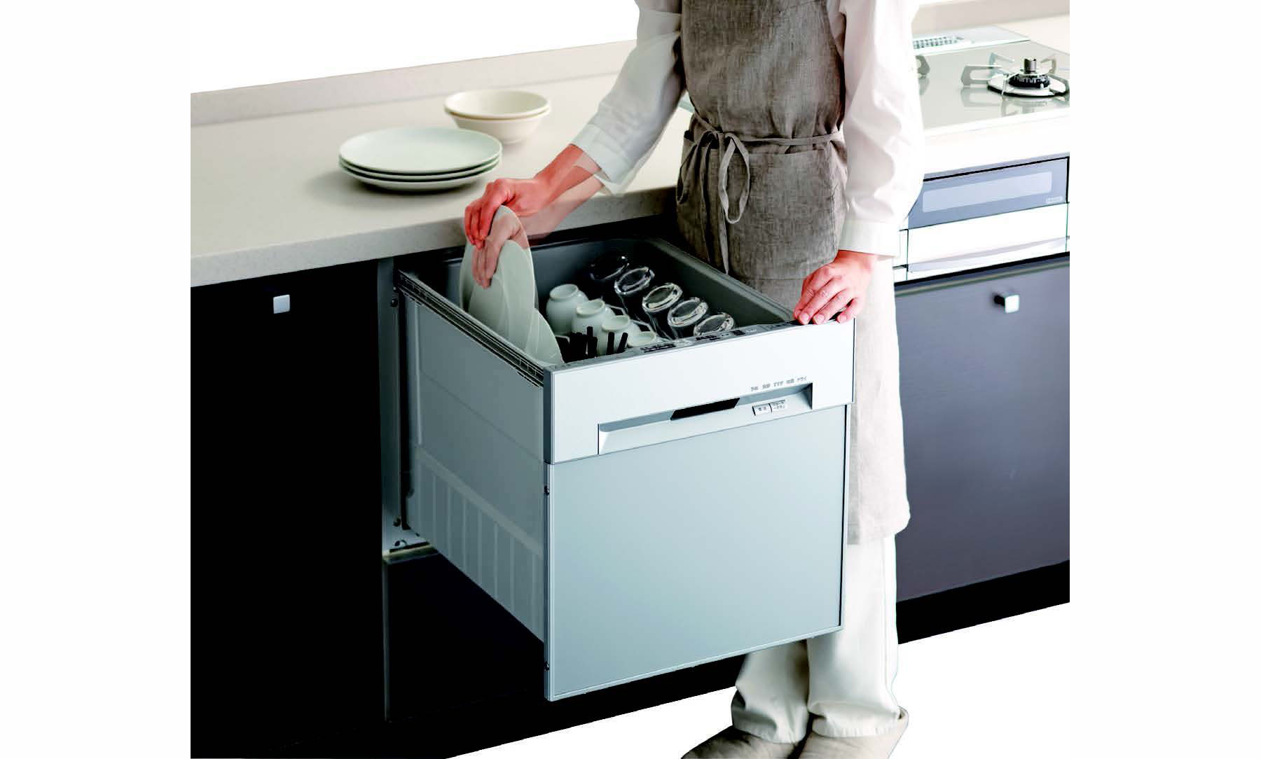 【廃盤在庫なし】ビルトイン食器洗い乾燥機 幅45㎝ SEW-SE450A(S) - E:kitchen